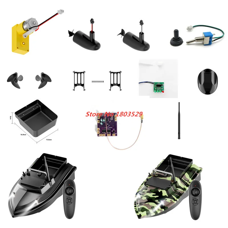 V050-Smart-RC-Fishing-Bait-Boat-Spare-Parts-7-4V-6800MAH-1360MAH ...