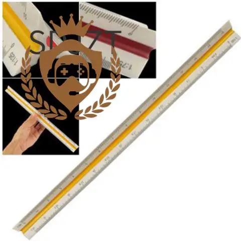 Triangular Ruler 1:20/25/50 /75/100/125 Scale Architect Engineers ...