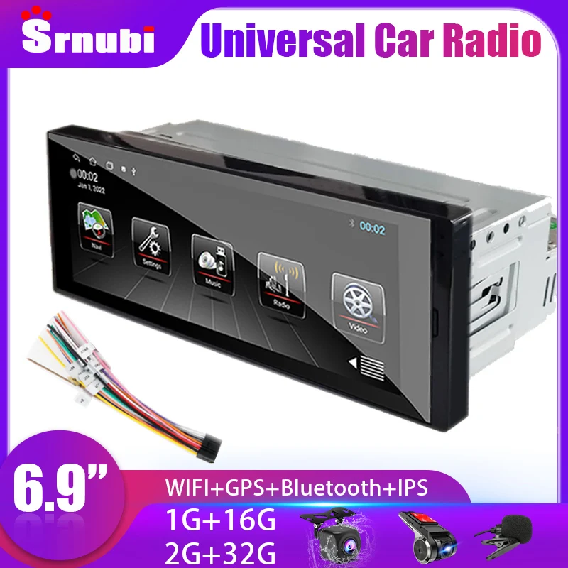 Srnubi-reproductor-Multimedia-Universal-para-coche-Radio-con-Android-pantalla-t-ctil-de-6-9 ...