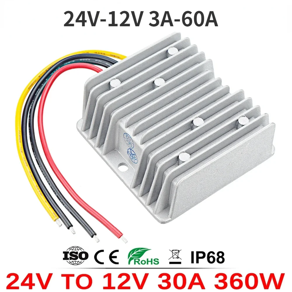 24V-to-12V-3A-60A-Buck-Voltage-Regulator-Power-Supply-Step-Down-DC-DC ...
