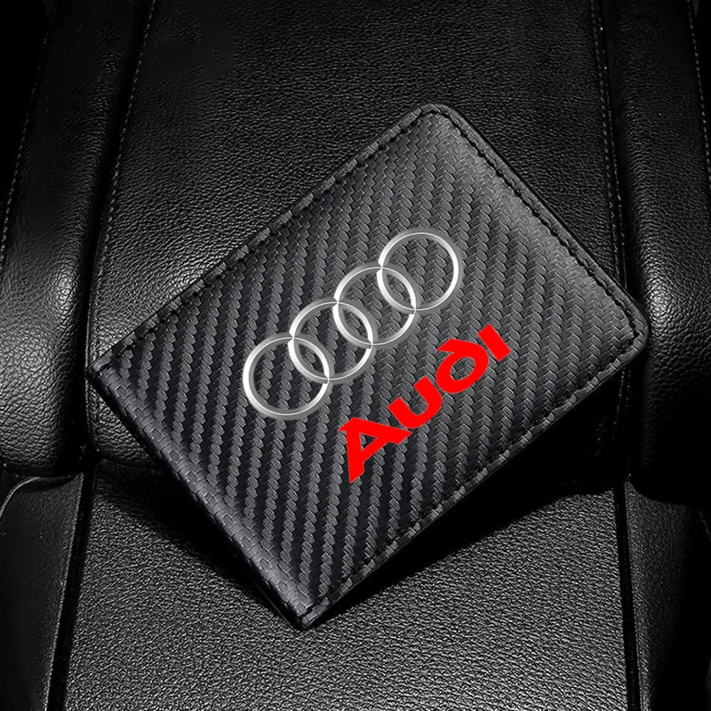 Leather Car Driving Documents Storage Case Bank Credit Card Holder For ...