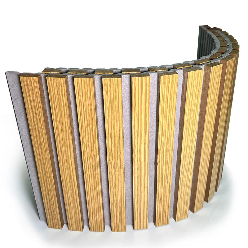 Akupanel Wooden Polyester Fiber Slat Acoustic Panel Noise Reduction ...