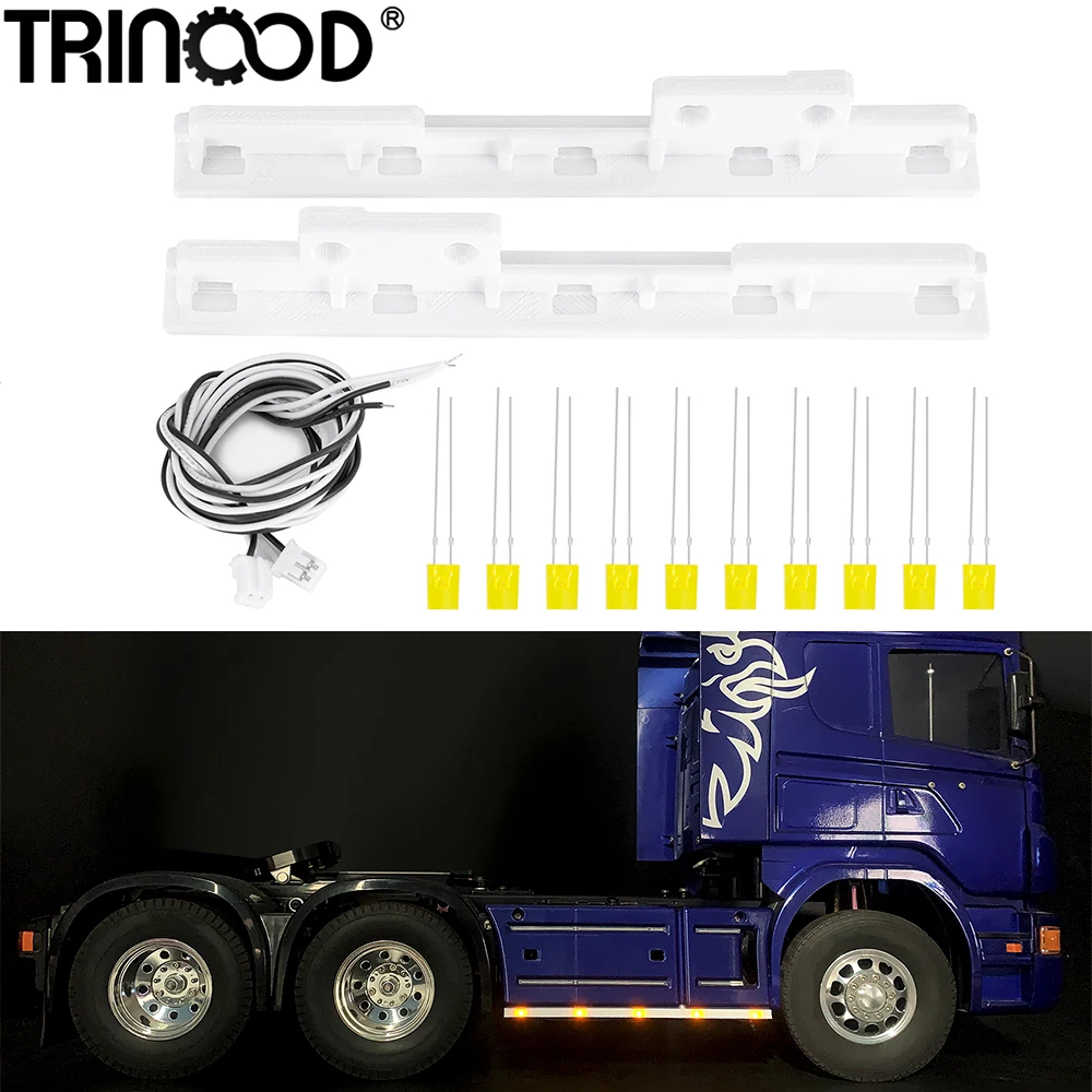 TRINOOD-LED-Side-Skirt-Lights-Spotlight-for-1-14-Tamiya-R620-Scania ...