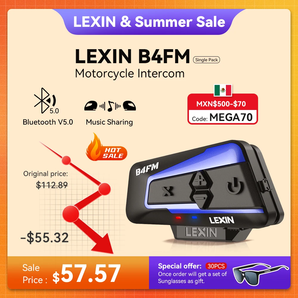 Brand-Lexin-LX-B4FM-X-for-10-Riders-Intercom-Motorcycle-Bluetooth ...