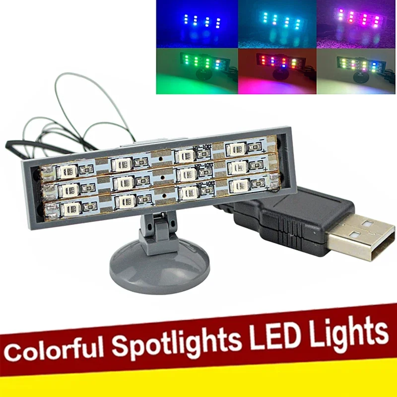 LED Colorful Searchlight Spotlight 1Pcs USB High-Tech Street City ...