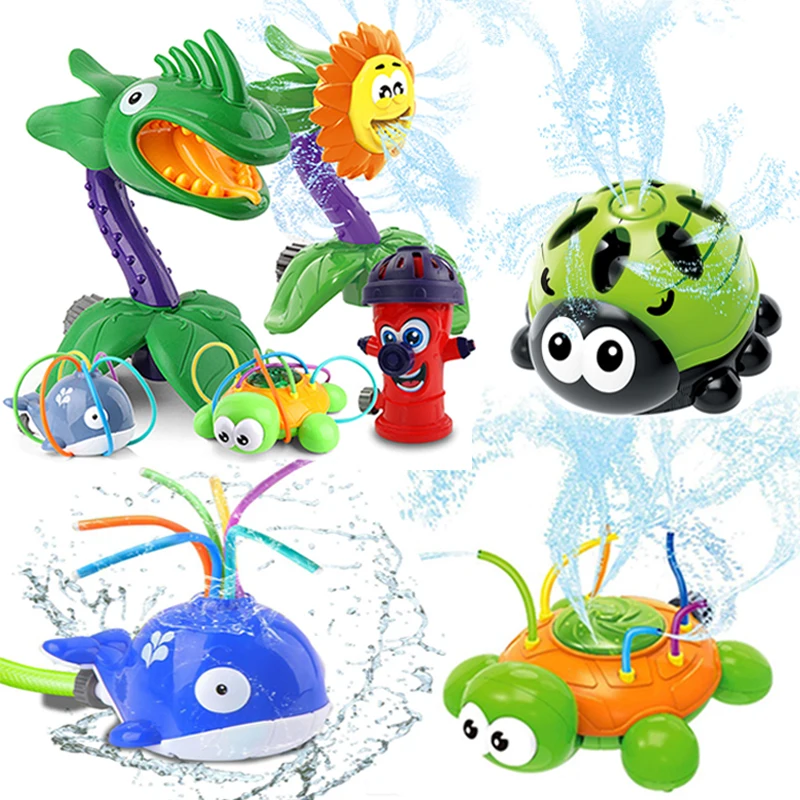 Water Spray Sprinkler for Kids Water Toy Outdoor Backyard Lawn Game ...