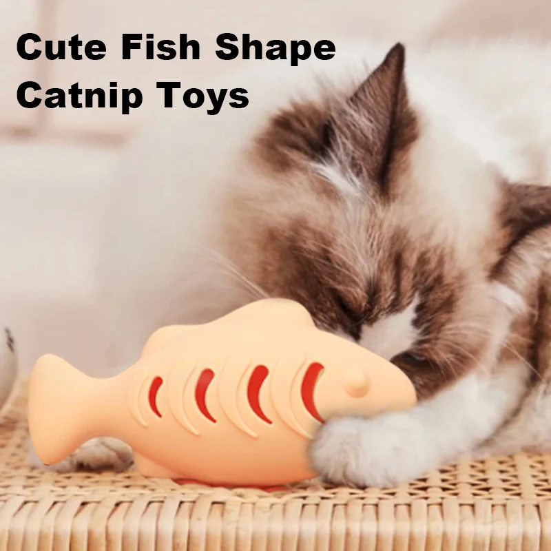 Catnip-Toys-Self-entertainment-Soft-Silicone-Cute-Shape-Anti-bite ...