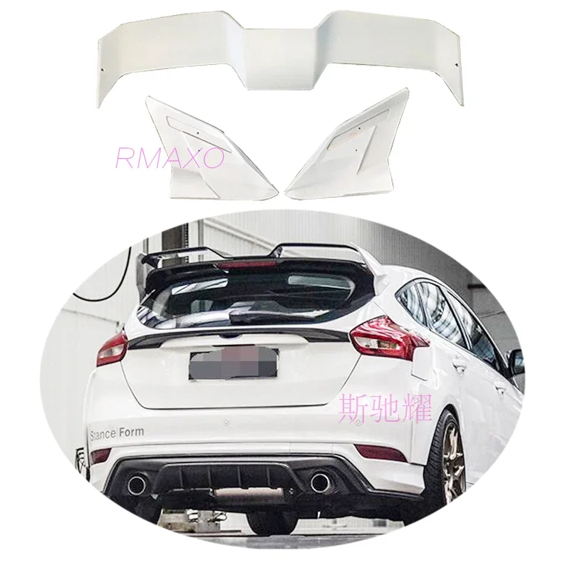 For Ford Focus ST hatchback Spoiler 2012-2018 Focus ST FS Design 3PCS ...