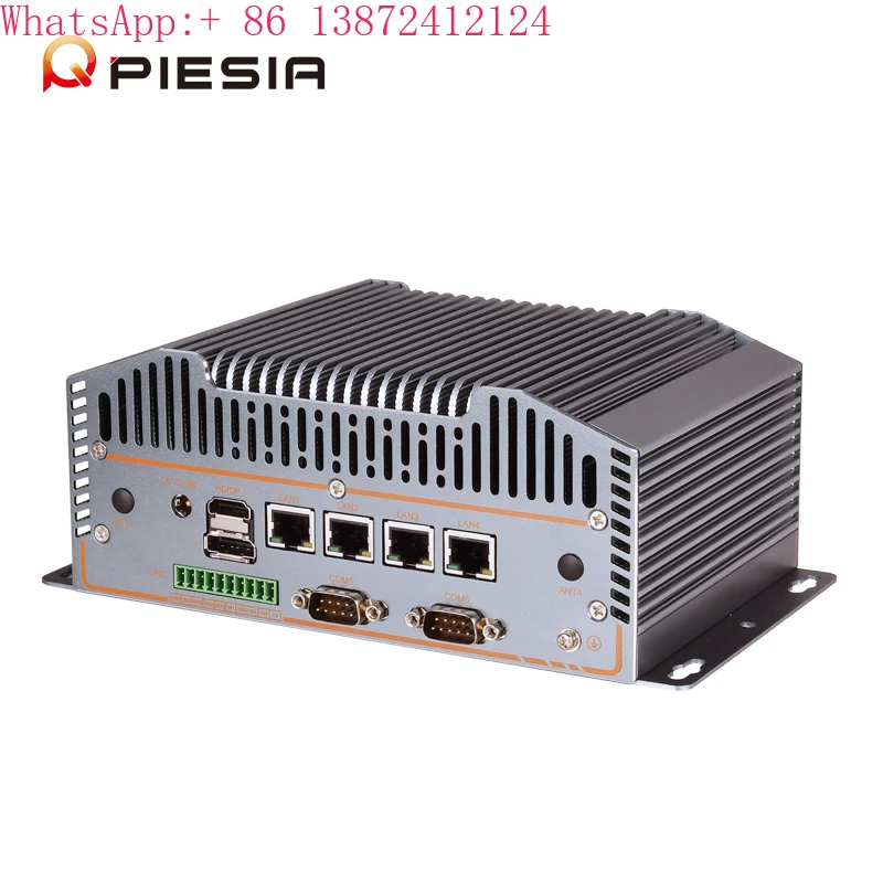 IOT EDGE Computing Fanless Mini PC 12th Gen N150 N100 4 Ethernet Port ...