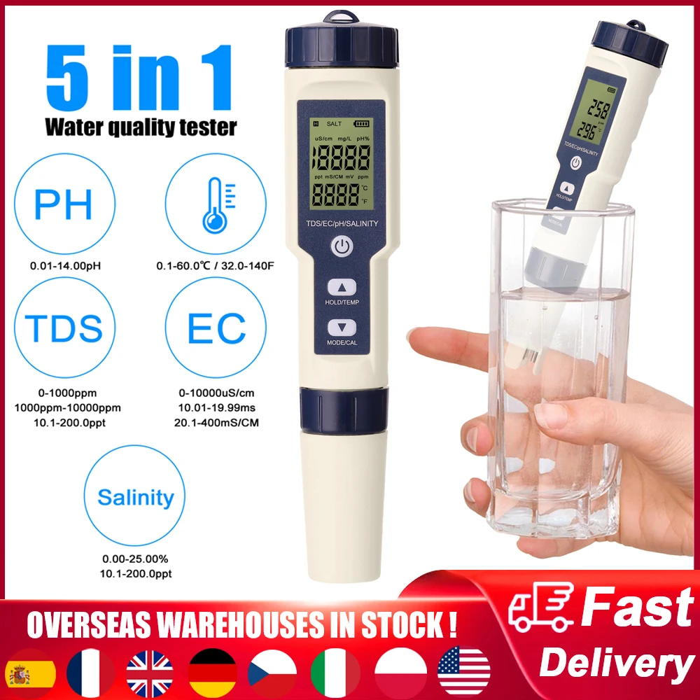 Digital Water Quality Monitor | Digital Water Quality Tester - 5 1 ...