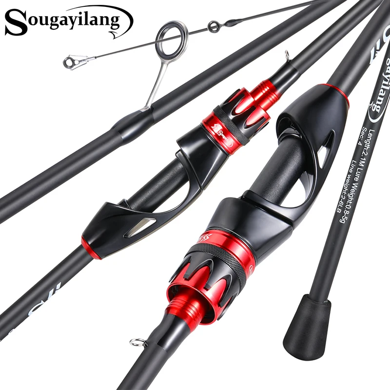 Sougayilang-Fishing-Rod-4-Section-2-1m-UltraLight-Carbon-Fiber-Pike ...