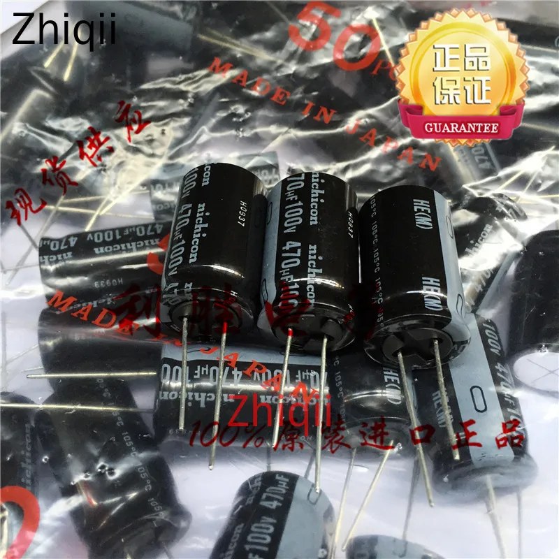5pcs/10pcs Original new 470UF 100V Japan Nichicon electrolytic ...