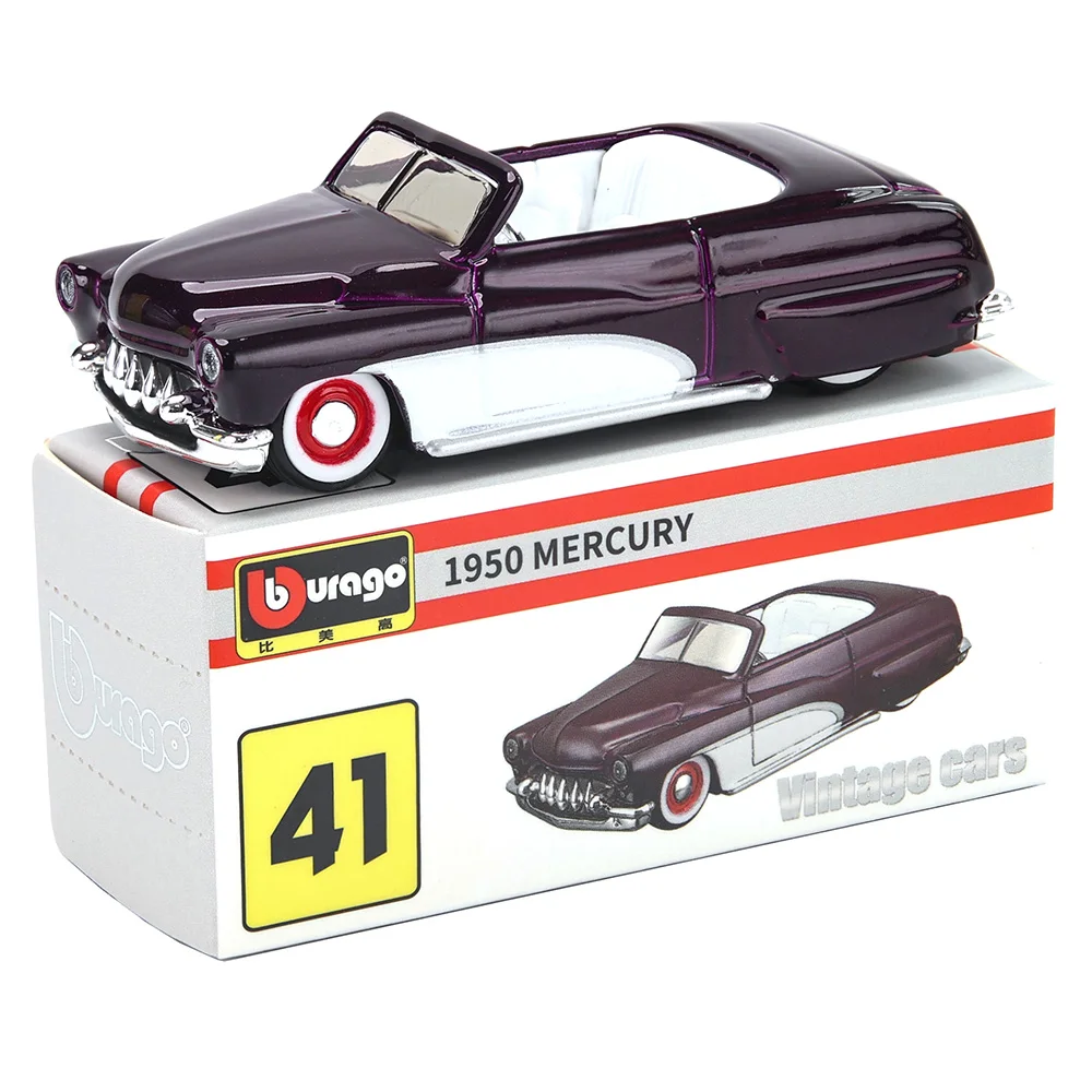 Bburago1:64 1950 Mercury Multiple Model Small Collection Car Alloy ...