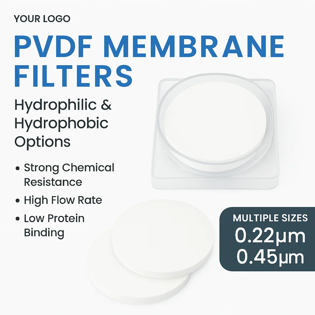 50pcs/lot PVDF Microporous Membrane Filter Hydrophilic Hydrophobic 0 ...
