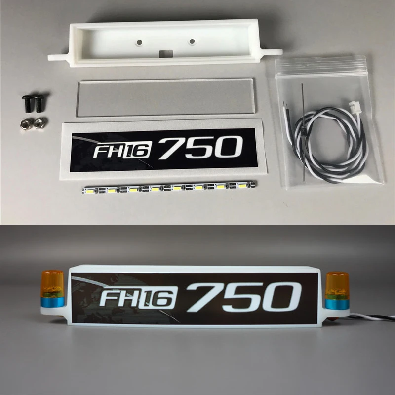 LED-Advertising-Light-Boxes-Sun-Visor-Light-Parts-for-1-14-Tamiya-RC ...