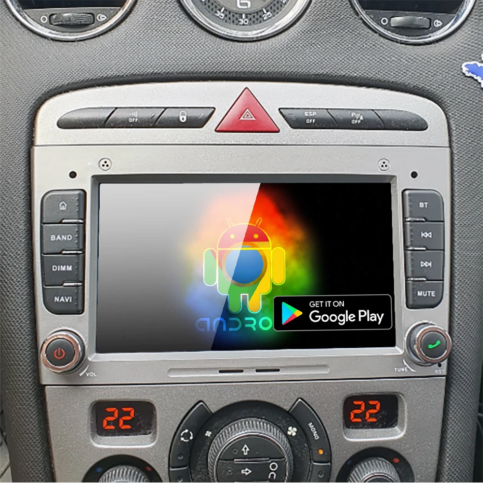 For-Peugeot-Android-Car-GPS-Navigation-Radio-Auto-CarPlay-DSP-physical ...