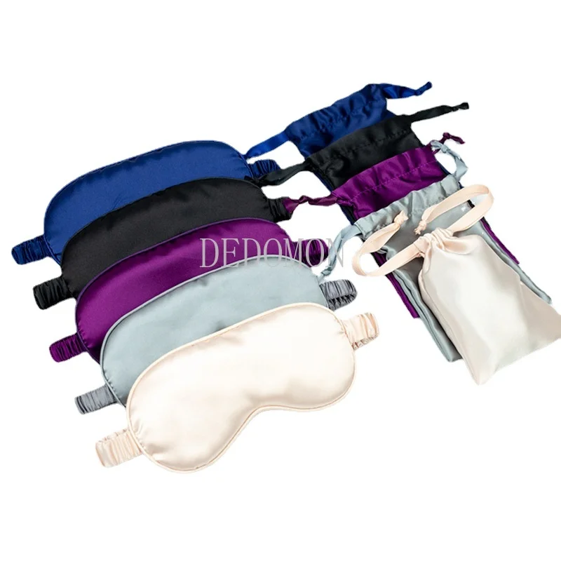 Women Imitated Silk Double Side Shading EyeShade Sleeping Eye Mask ...
