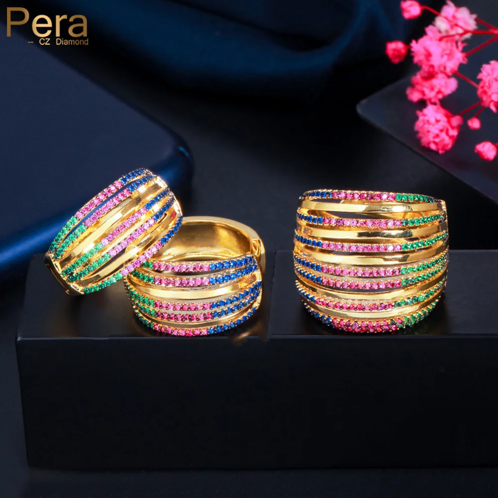 Pera-Exclusive-Design-Micro-Multicolor-CZ-Paved-Gold-Color-Circle ...