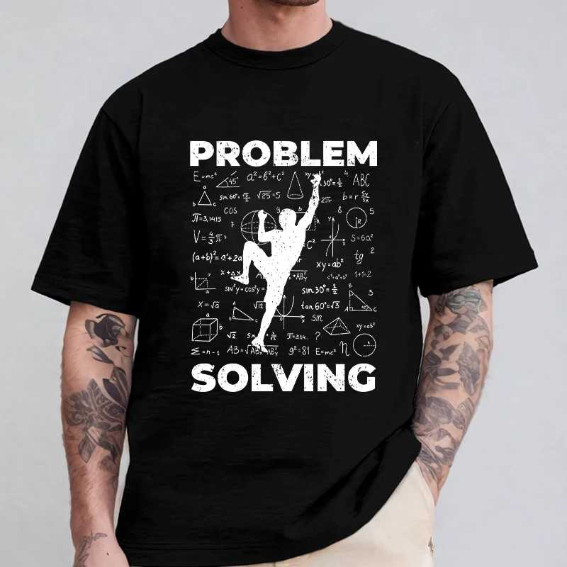 Rock Climbing T Shirt for Women Men Bouldering Tees Problem Solving ...