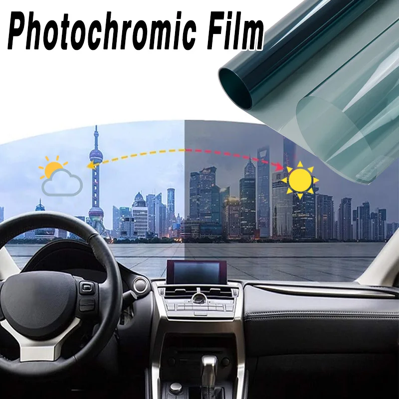 3Meter-x50CM-Solar-Photochromic-Film-VLT-Black-Car-Window-Film-Home ...