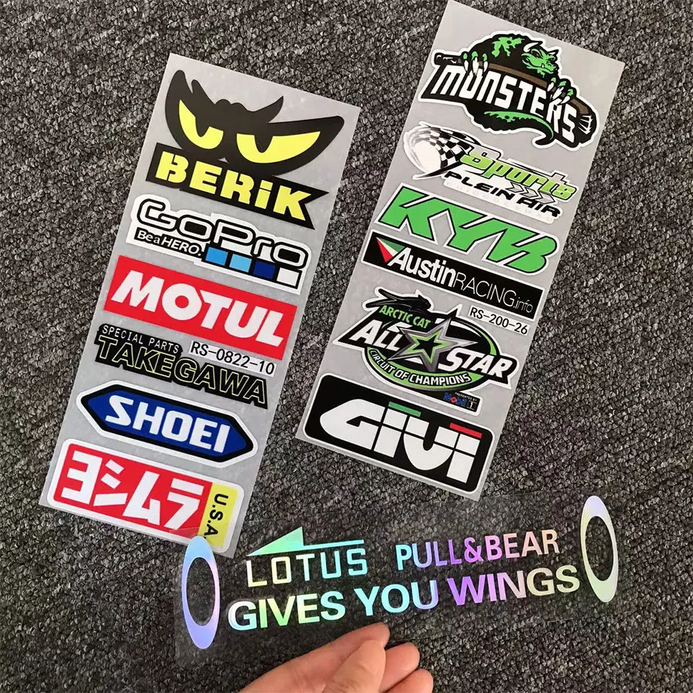 GIVES YOU WINGS Autocollant de coulée de casque de course, autocollants ...