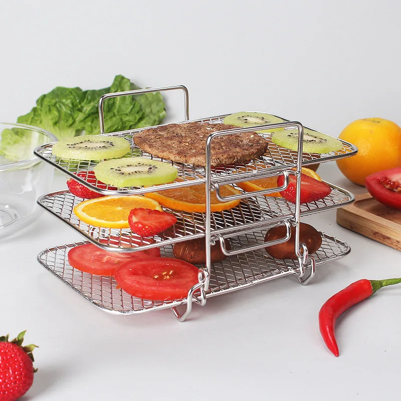 304-Stainless-Steel-Three-layer-Fruit-and-Vegetable-Dehydration-Rack ...