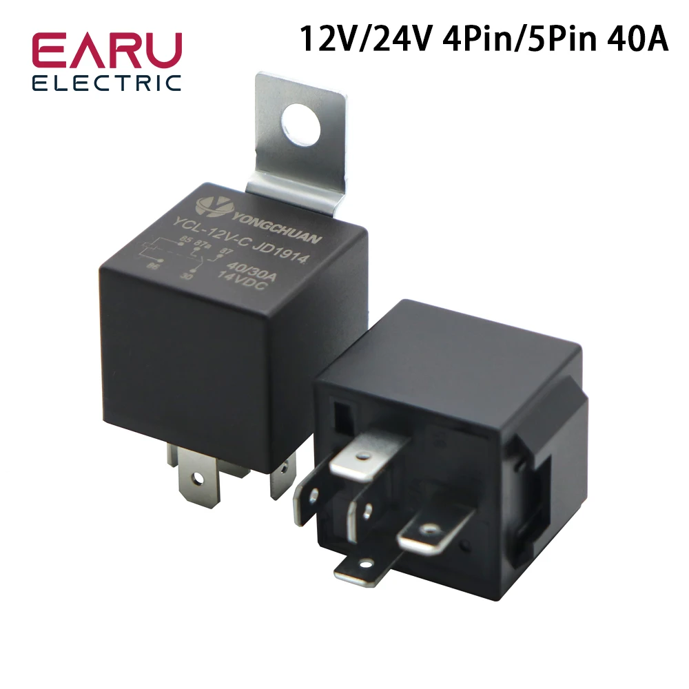 4-5-Pin-4P-5P-40A-Waterproof-Car-Relay-Long-Life-Automotive-Relays ...