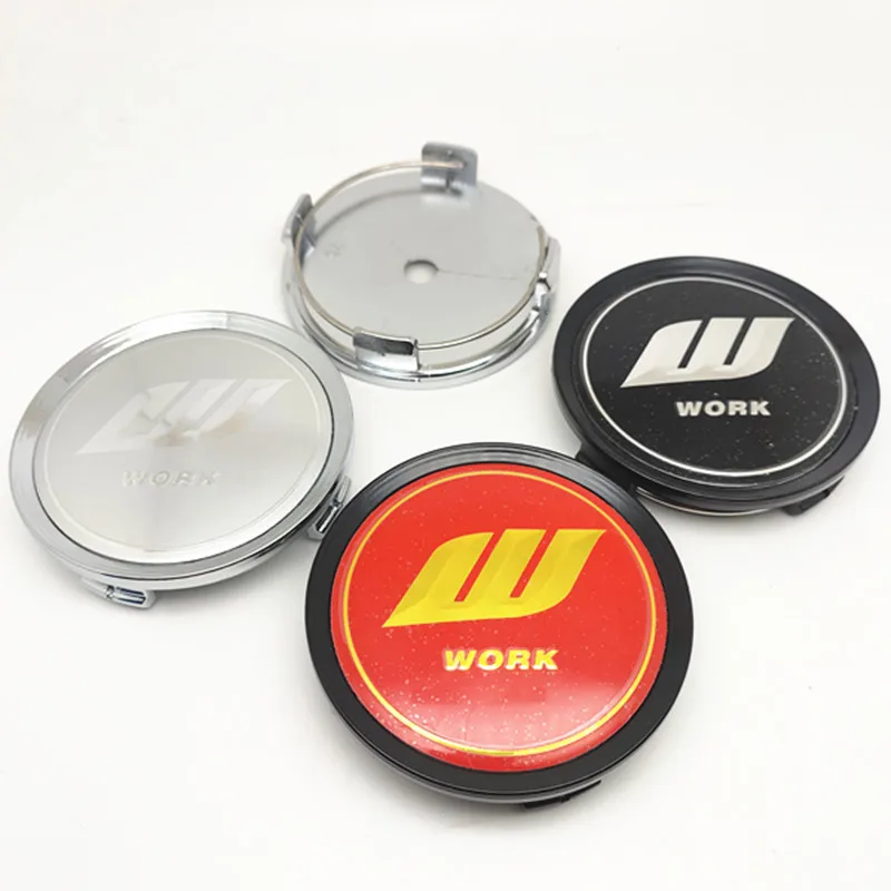 4pcs 75mm 70mm W Work Wheel Center Cap Hub Hubcaps Car Rims Dust-proof ...