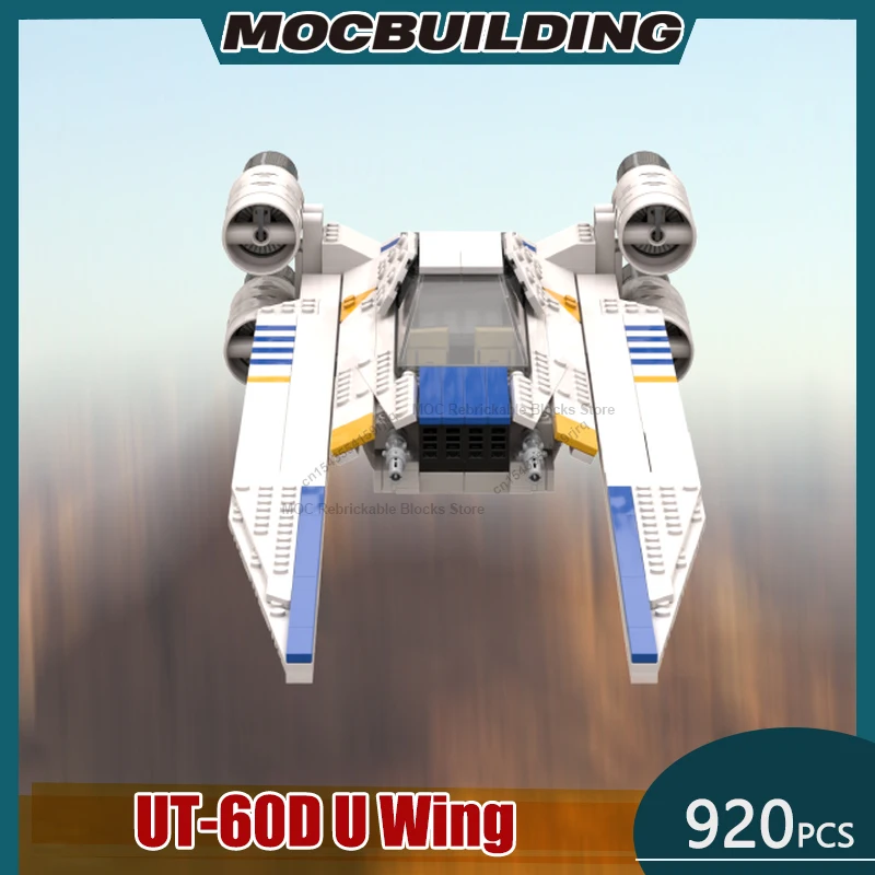 UT-60D U Wing MOC Building Blocks Model DIY Assemble Bricks Space ...