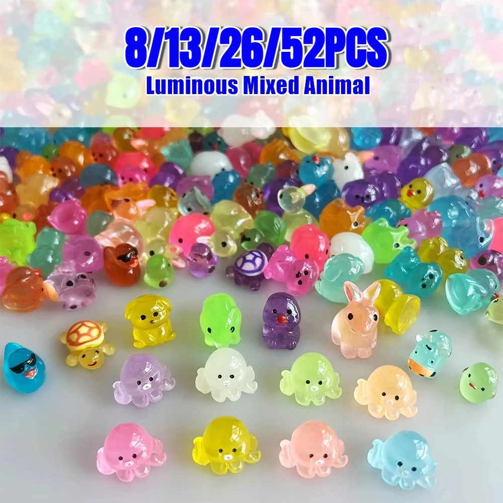 Luminous Mini Resin Animals, Including Tiny Glowing Ducks, Perfect for ...