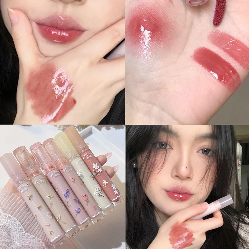 Moisturizing Lip Gloss High Gloss Waterproof Sexy Red Lip Tint Long ...