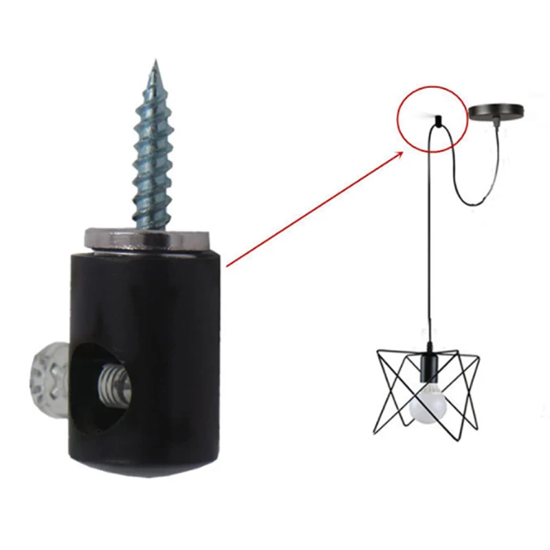 Black-Pendant-Light-Cable-Hook-DIY-Chandelier-Cable-Hook-For-Chandelier ...