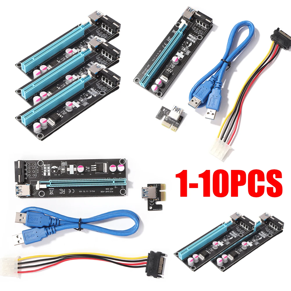Tarjeta-elevadora-PCI-E-USB-3-0-16x-1x-a-Cable-PCI-Express-adaptador ...