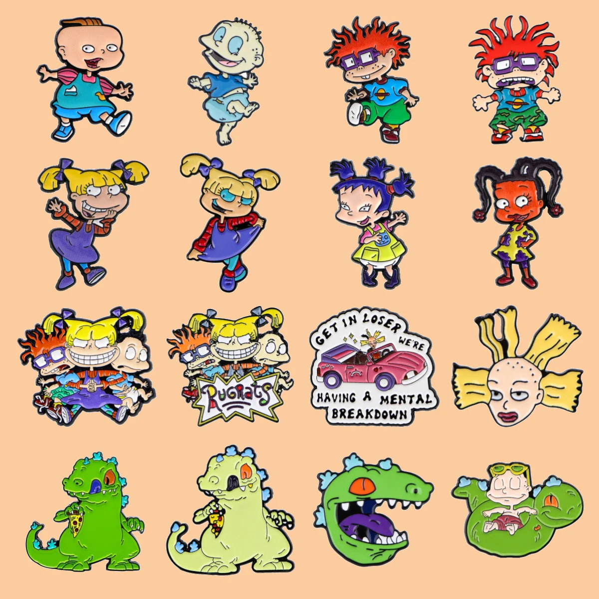 Animated Movie characters Enamel Pins Metal Brooch Lapel Pin Badge on ...
