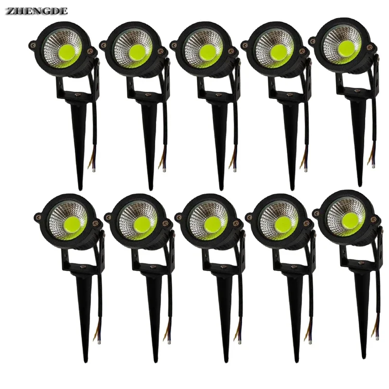 6-16PCS-Outdoor-LED-Garden-Lawn-Light-5W-Landscape-Lamp-Spike ...