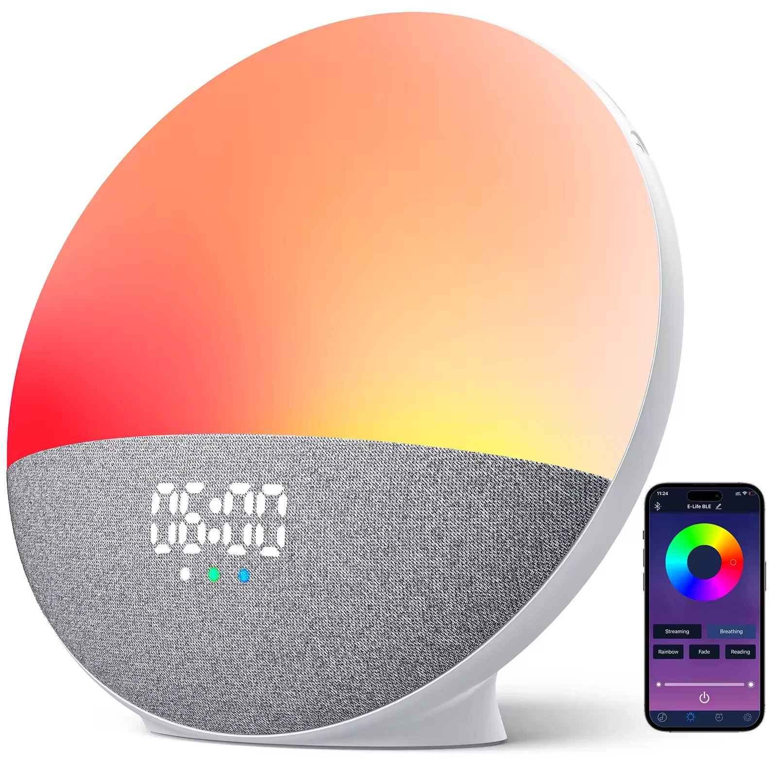 Wake-Up-Light-Sunrise-Alarm-Clock-for-Kids-Sleep-Aid-Speaker-with ...