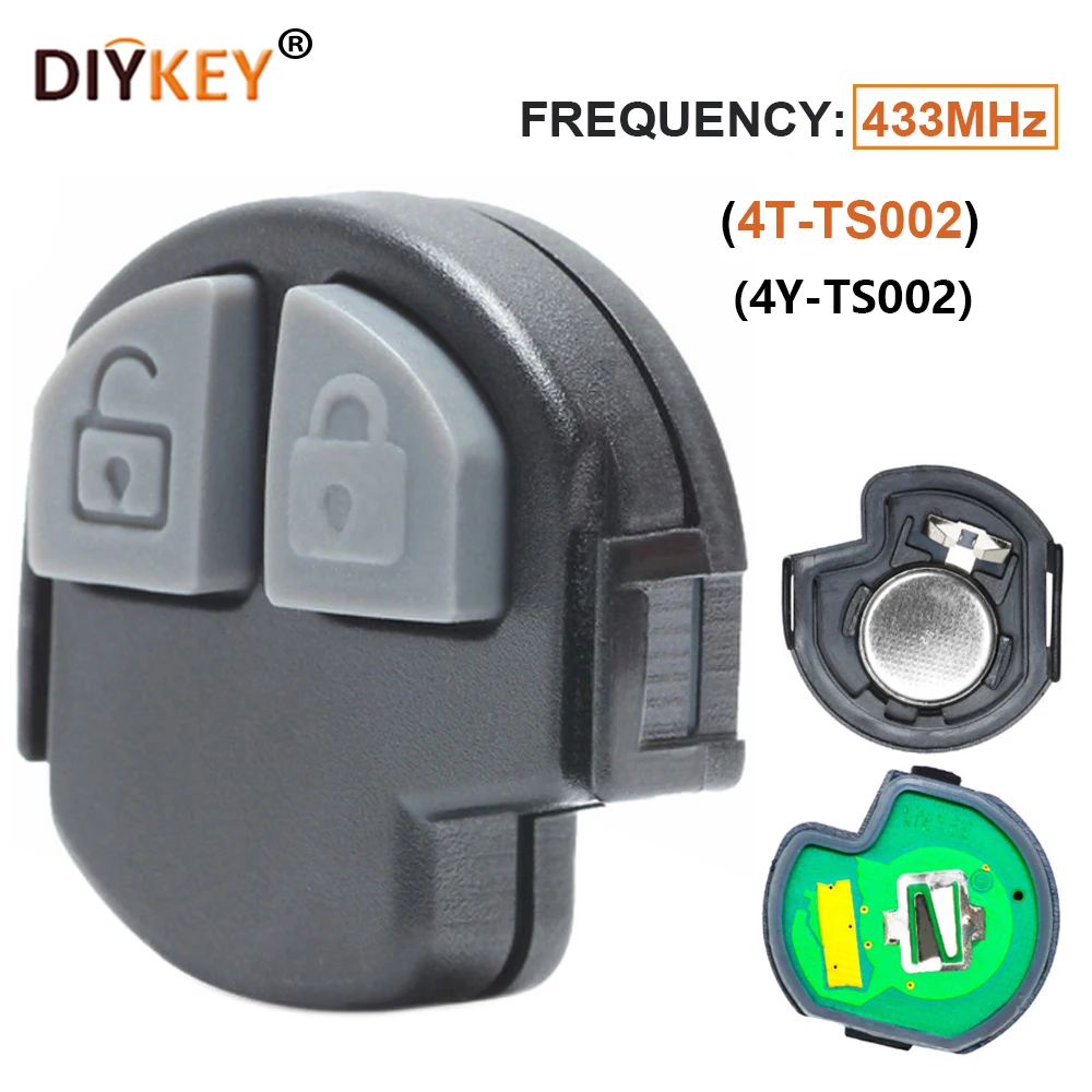 Diykey 433mhz Fcc:4t-ts002,4y-ts002 2 Buttons Remote Key Fob For Suzuki ...