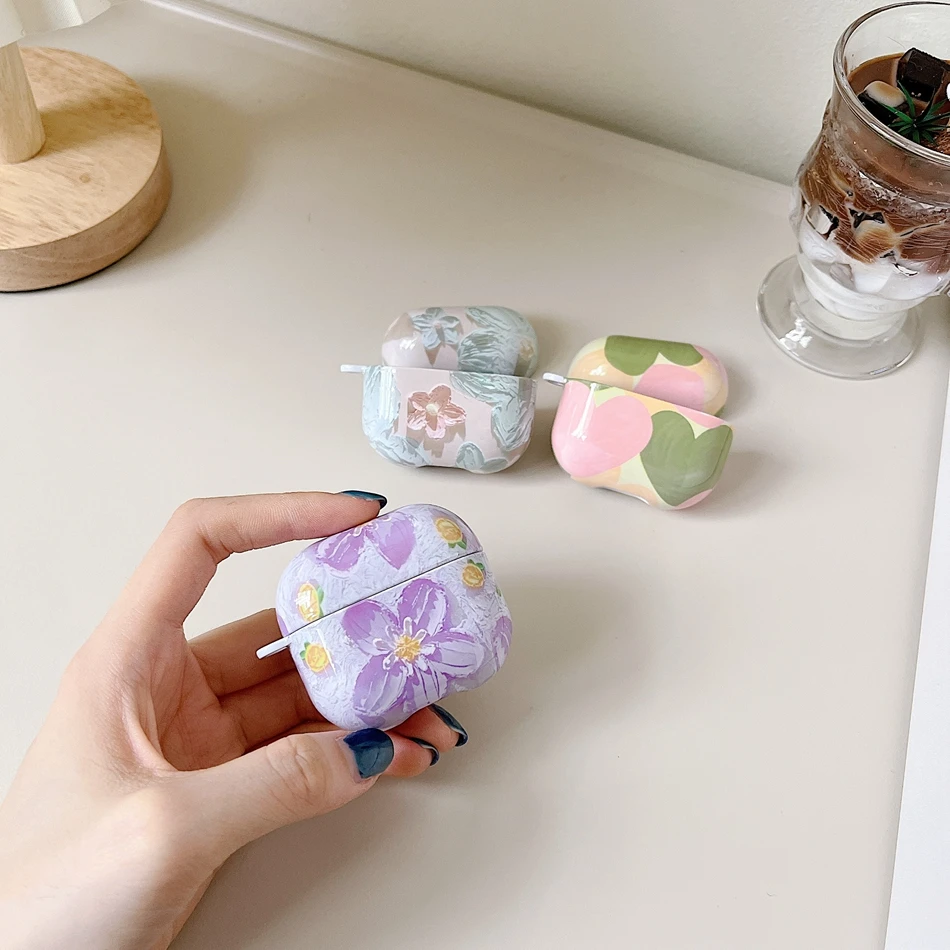 For Lenovo Thinkplus LP40 Pro Earphone Case Fashion Love Flower Bear ...