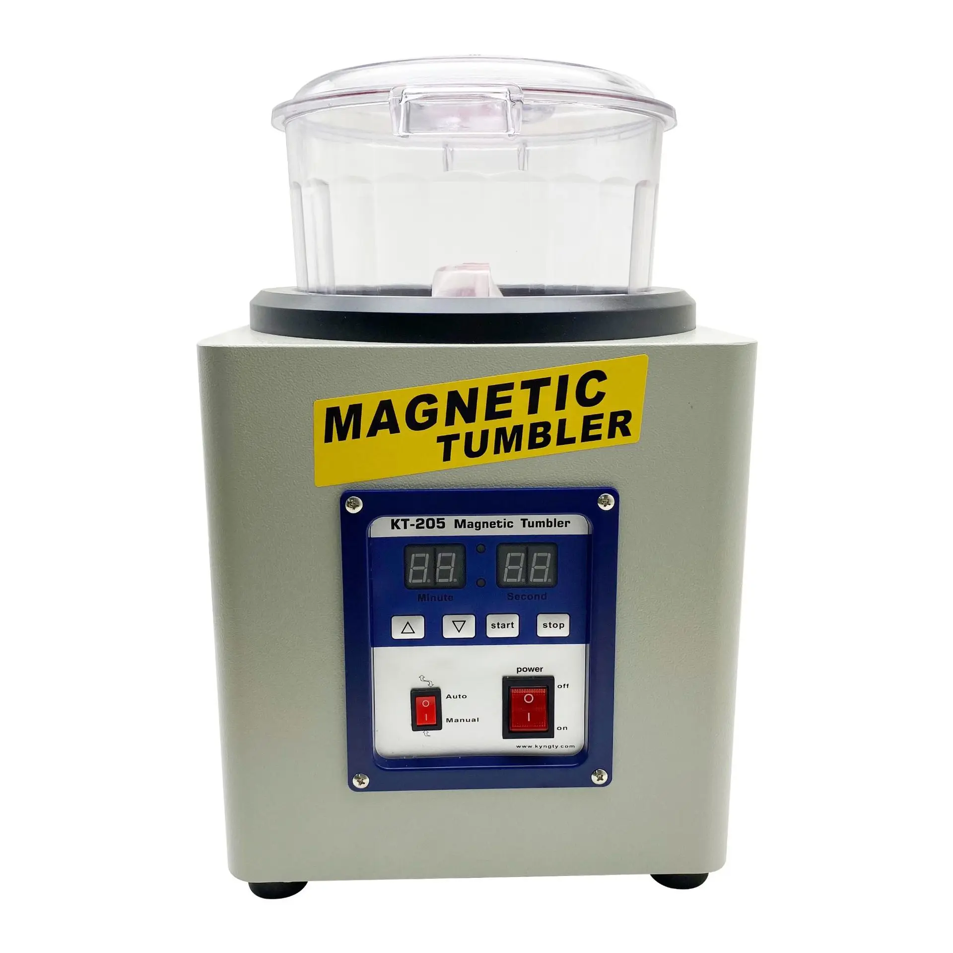kt205 Polishing Machine Electric Magnetic Tumbler for Deburring and ...