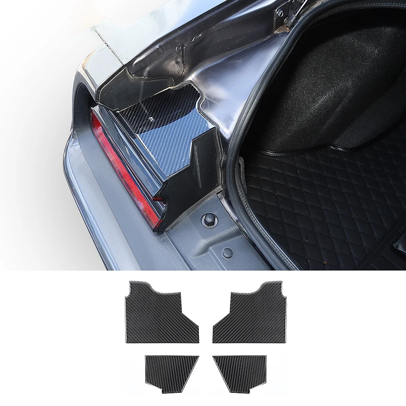 Carbon-Fiber-Stickers-For-Dodge-Challenger-2015-Car-Trunk-Buffer-Cover ...