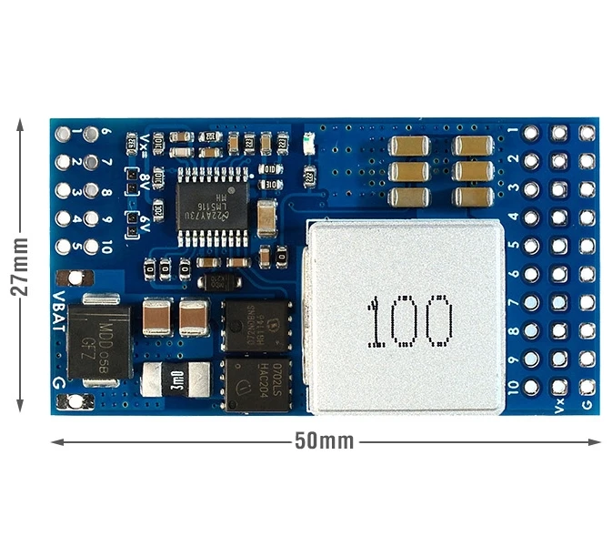 MATEK Mateksys SERVO PDB, W/ 12A BEC 9-55V TO 5/6/8V