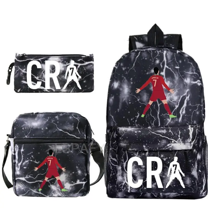 Football-Ronaldo-CR7-Backpack-3pcs-set-School-Bags-for-Girls-Boy-Laptop ...