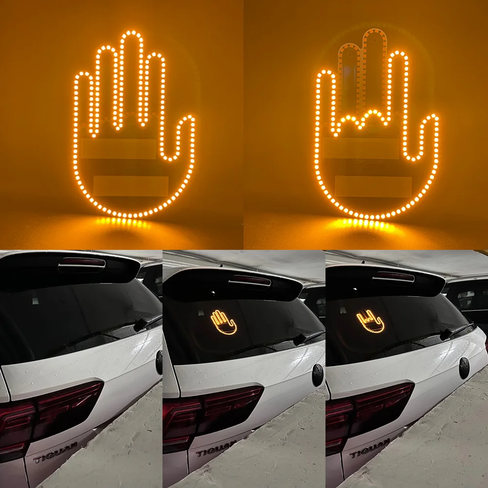 New-LED-Illuminated-Gesture-Light-Car-Finger-Light-With-Remote-Road ... New-LED-Illuminated-Gesture-Light-Car-Finger-Light-With-Remote-Road ...