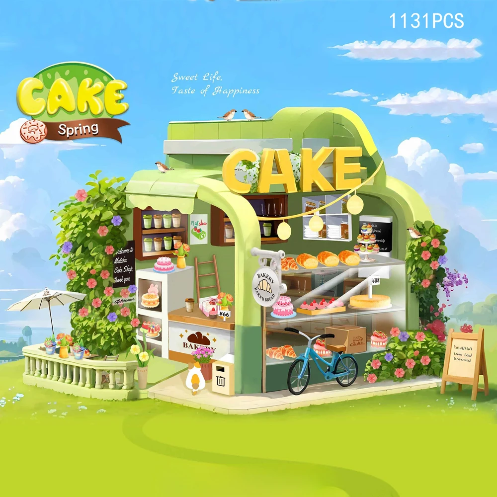 Creative-Spring-Cake-Shop-Building-BRICK-Architecture-City-Street-View ...