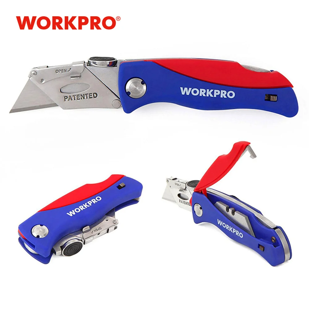 WORKPRO-Electrician-Folding-Knife-Utility-Knife-Pipe-with-5PC-Blades-in ...