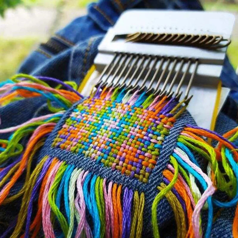 Diy-Creative-Braiding-Patching-Machine-Hand-Knitting-Wooden-Speed-Weve ...