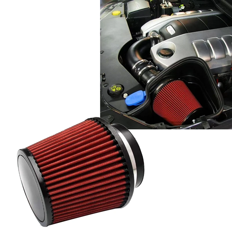 Universal-Car-Flow-Intake-Air-Filter-76Mm-Car-Mushroom-Head-Short-Air ...