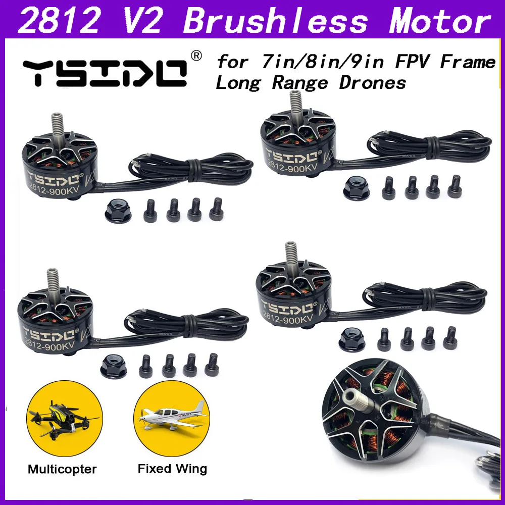 YSIDO-2812-V2-FPV-Motor-900KV-1115KV-3-6S-Brushless-for-RC-Multirotor ...