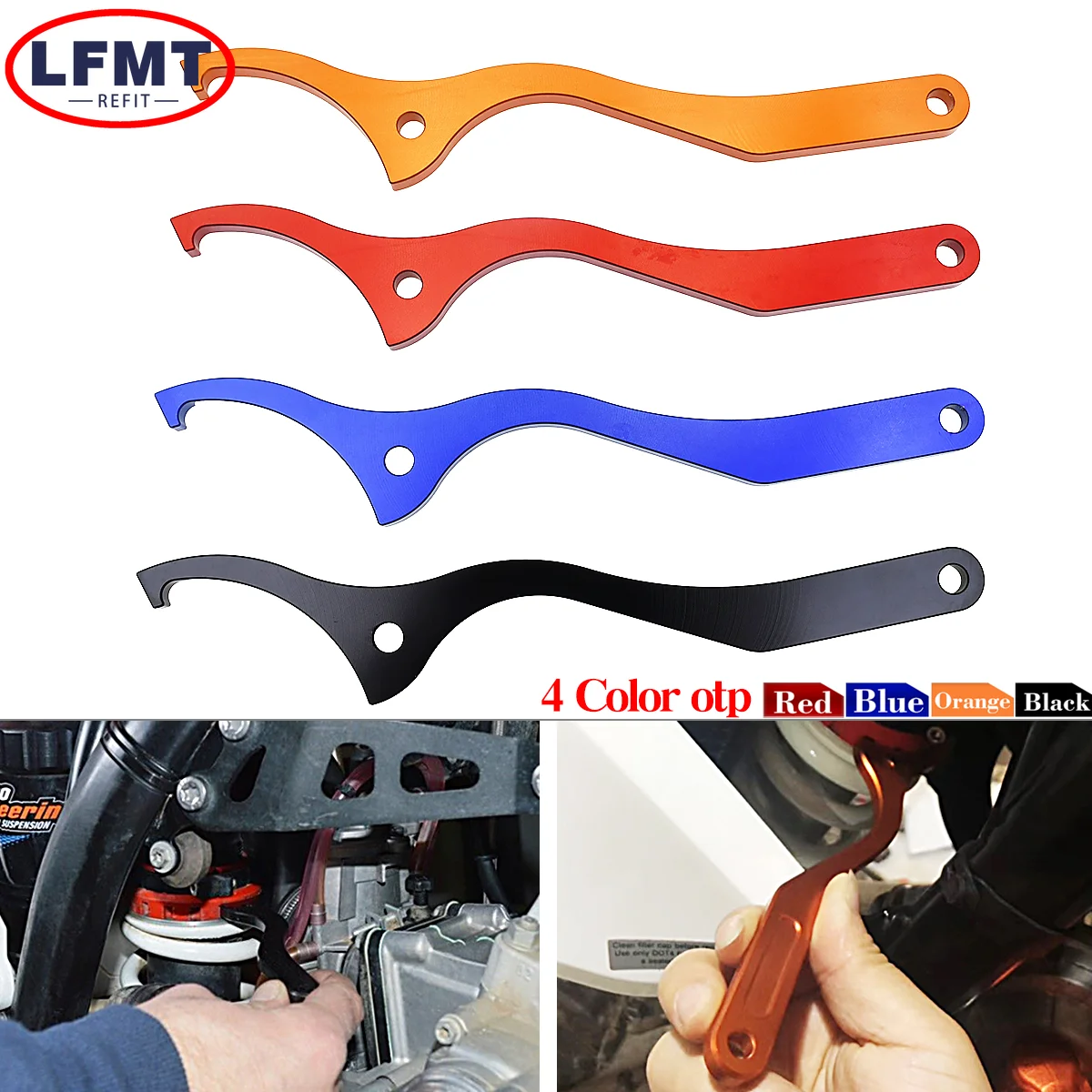Motorcycle CNC Rear Absorber Suspension WP Shock Spanner Wrench For KTM ...