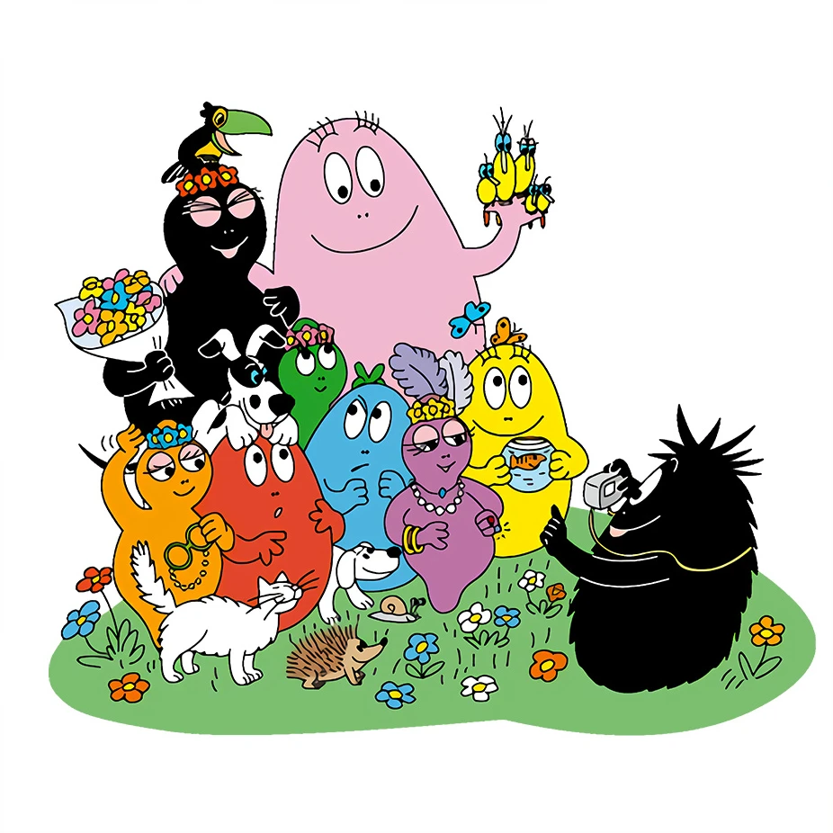 Barbapapas Iron Transfer | Barbapapa Patch Iron | Barbapapa Cartoon ...